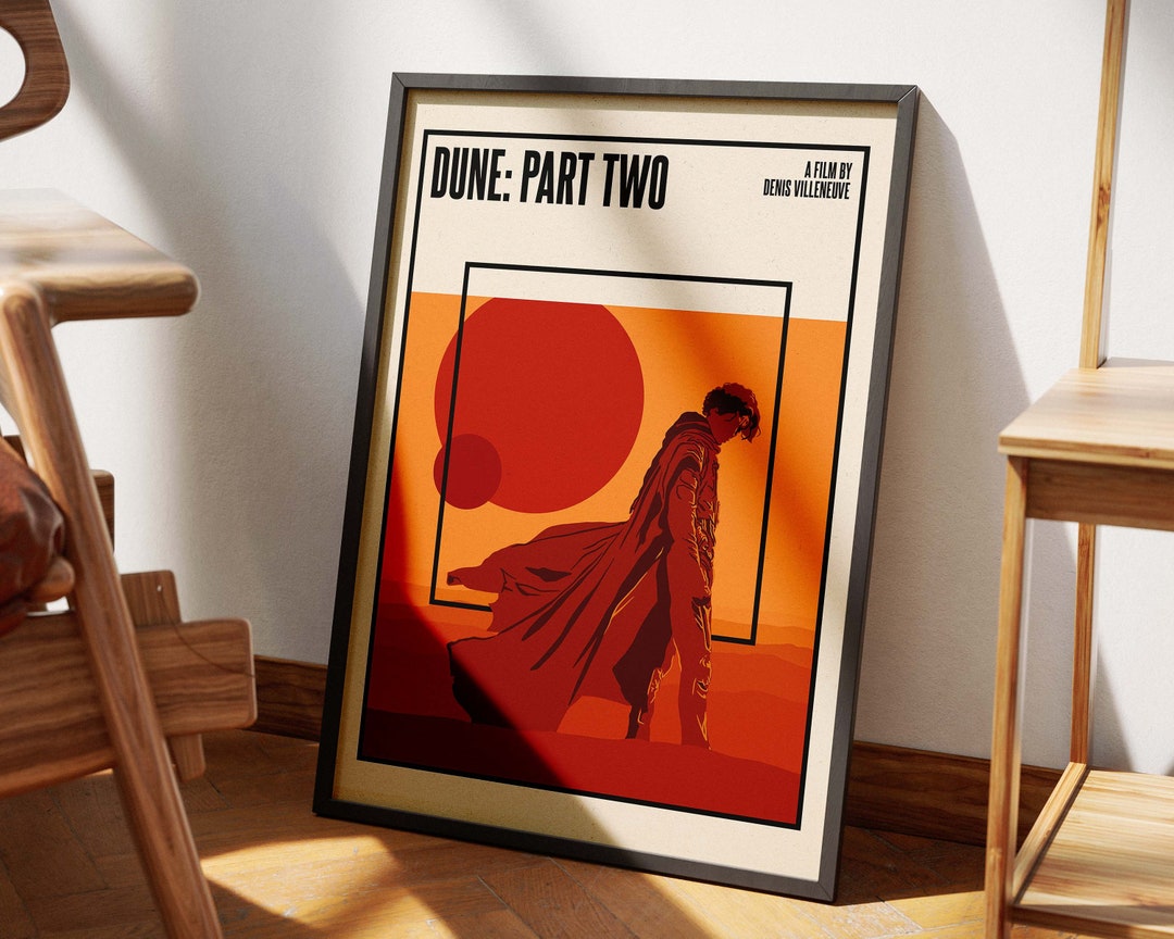 Dune: Part Two Movie Poster Print | Timothée Chalamet | Minimalist Film ...