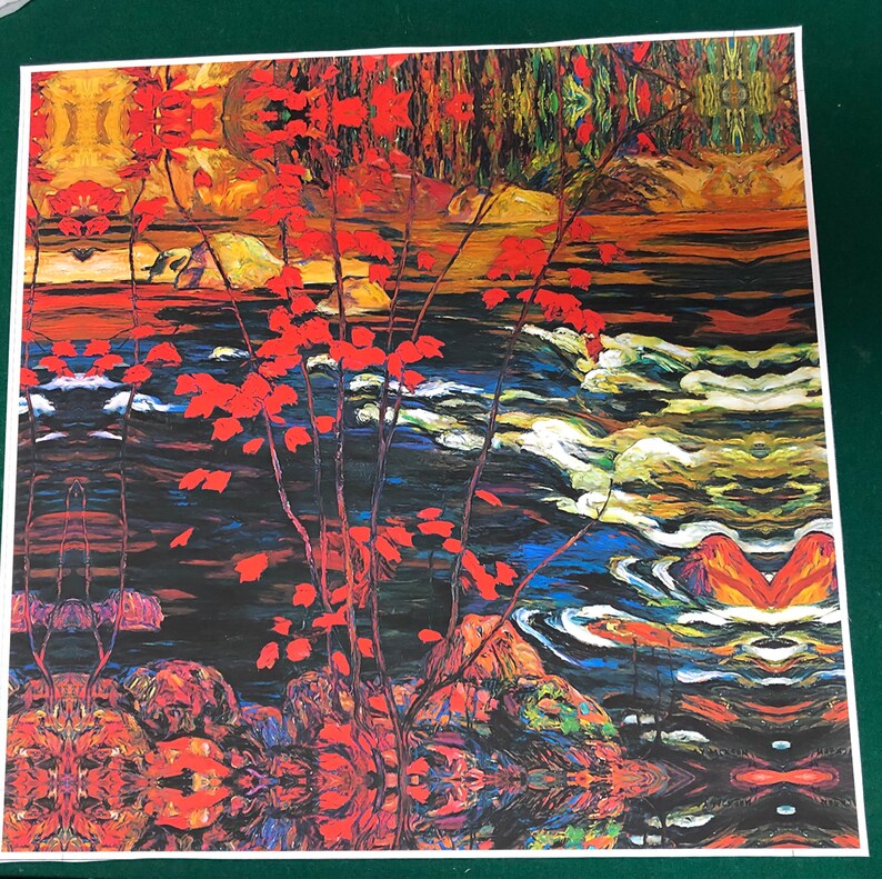 A.Y. Jackson, Group of Seven, the Red Maple, Canadian Artist, Canvas ...