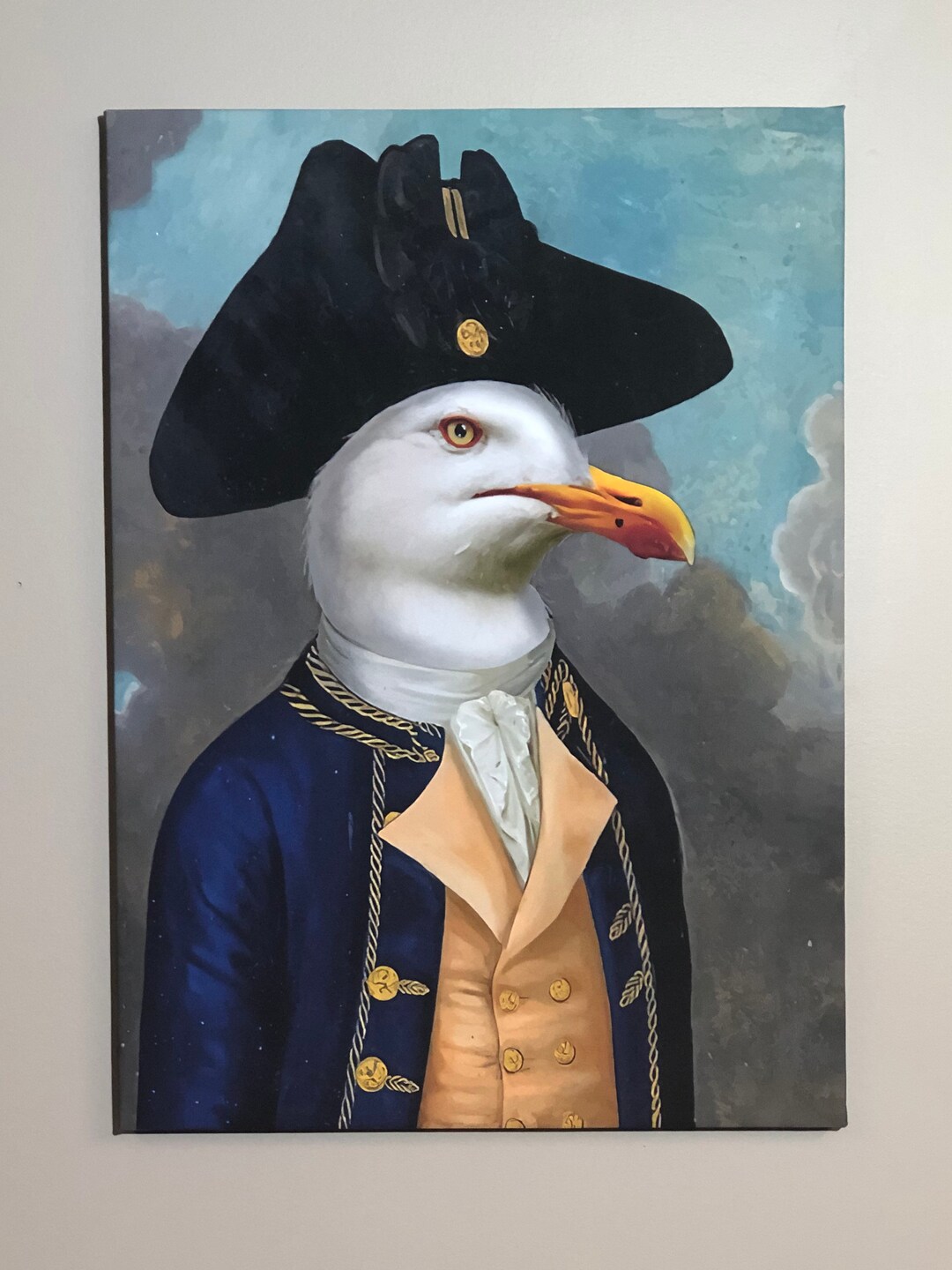 Duck Dressed in a Napoleon Costume. Abstract Canvas Print, Wall Decor ...
