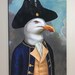 Duck Dressed in a Napoleon Costume. Abstract Canvas Print, Wall Decor ...