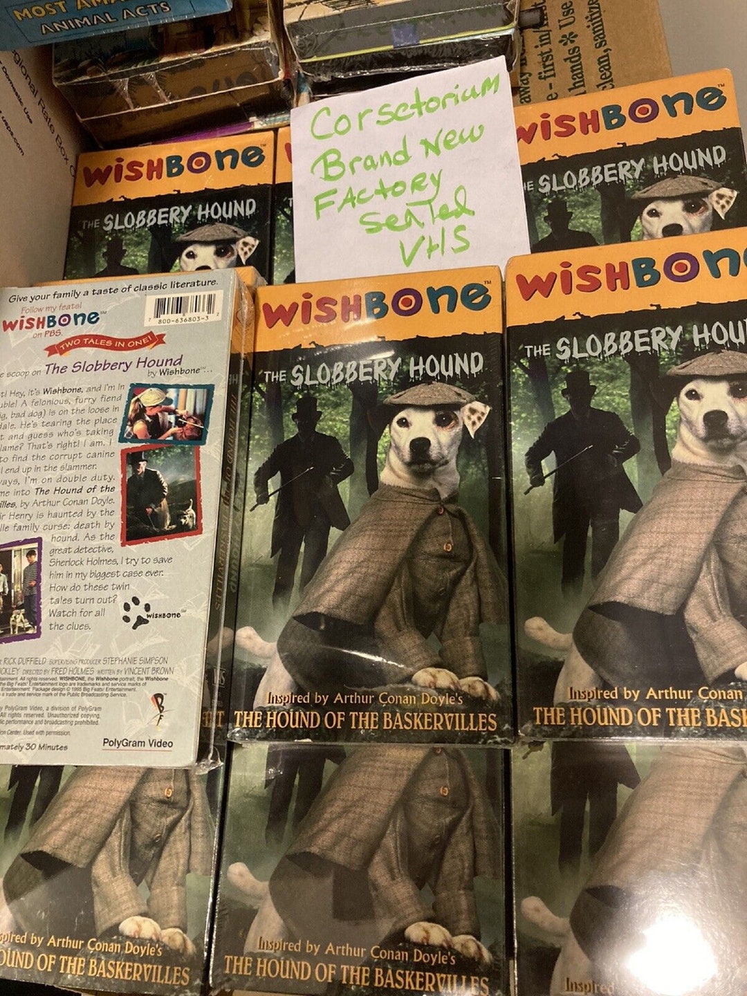 WISHBONE - Slobbery HOUND VHS Tape New & Sealed 1995-dog Movie Children ...