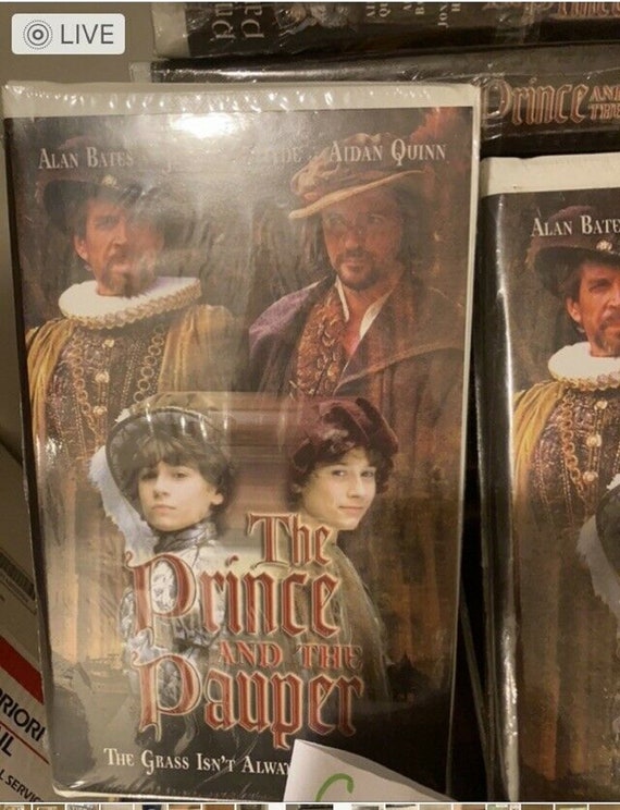 The Prince and the Pauper VHS Alan Bates Aidan Quinn - Etsy