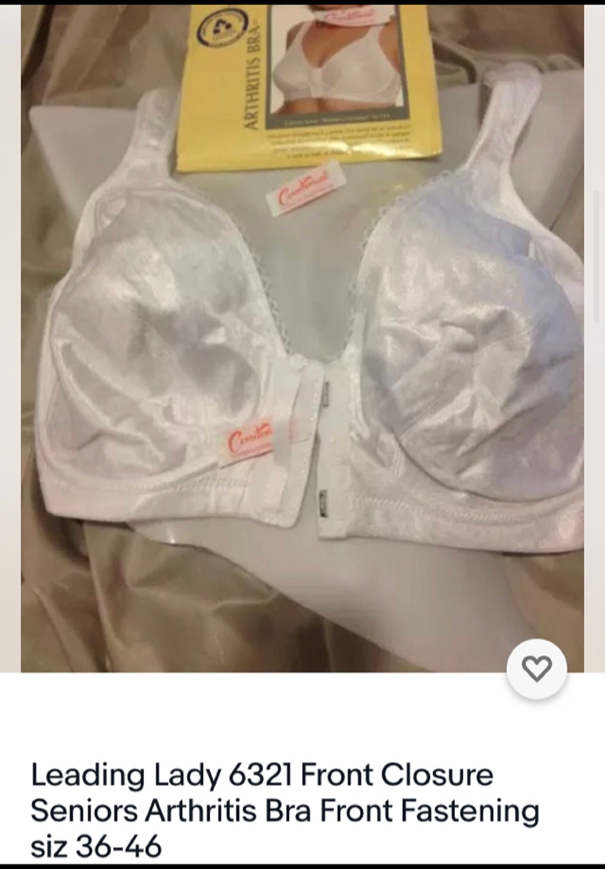 Leading Lady 6321 Front Closure Seniors Arthritis Bra Front Fastening ...