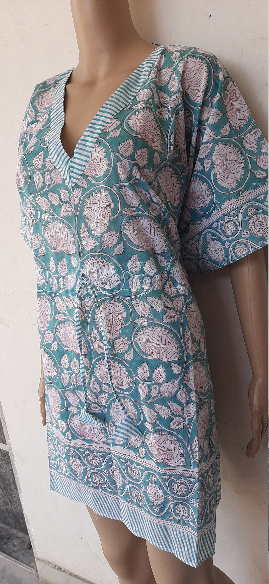 Indian Cotton Women Short Hand Block Print Summer Ethnic - Etsy