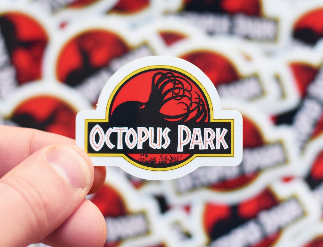 Jurassic Park Octopus Version, Limited Edition Stickers, Single or in ...