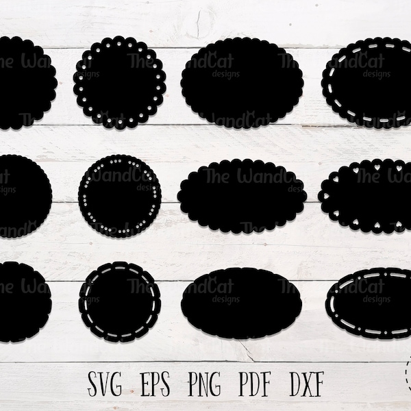 Scallop Circle Frame - Etsy