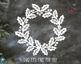 Holly SVG - Etsy