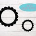 Scallop Frames SVG, Scalloped Circle Shape Svg, Labels SVG, Frames Cut ...