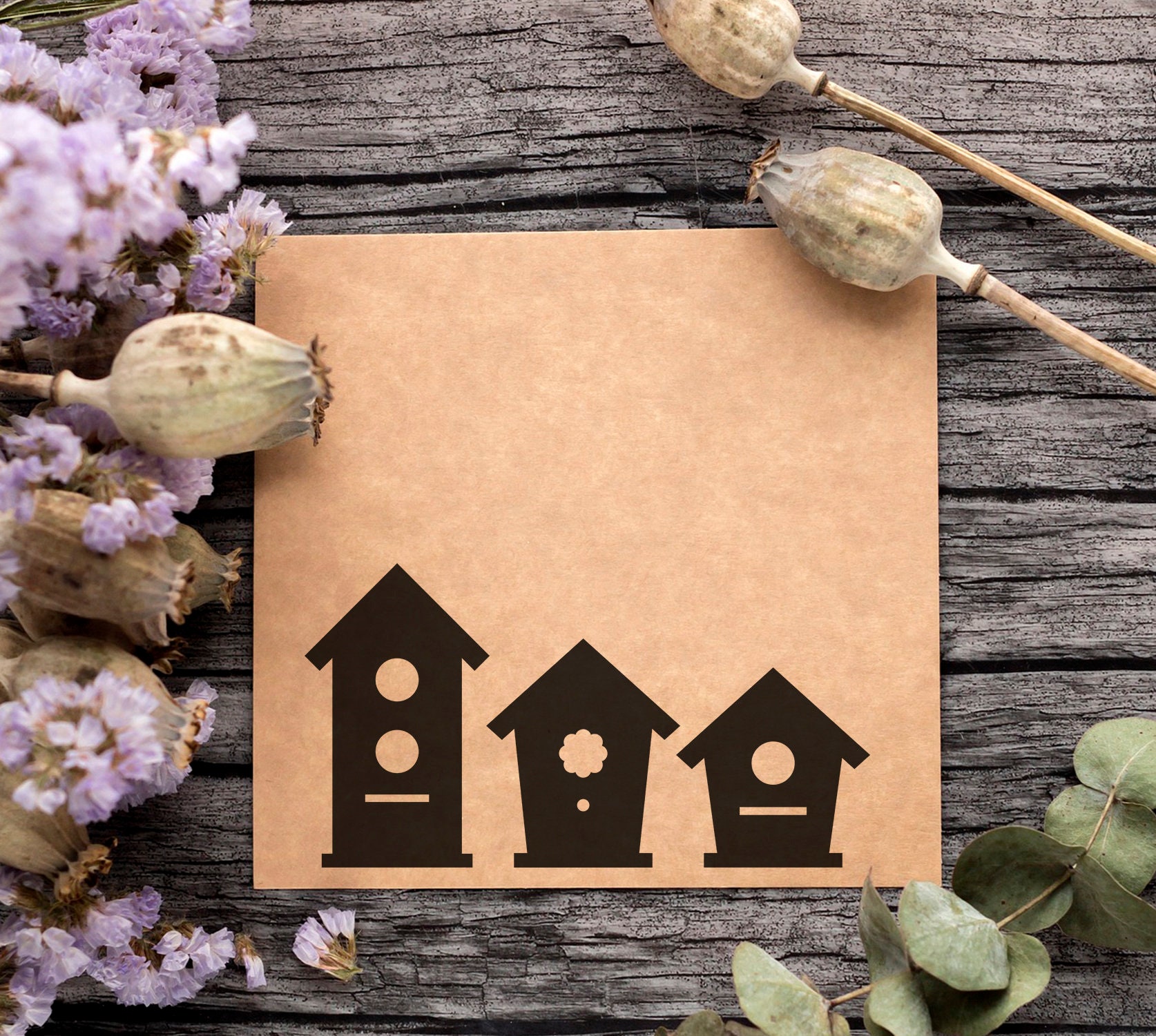 Birdhouse Svg, Bird House Silhouette Cut File, Bird Feeder Svg, Bird ...