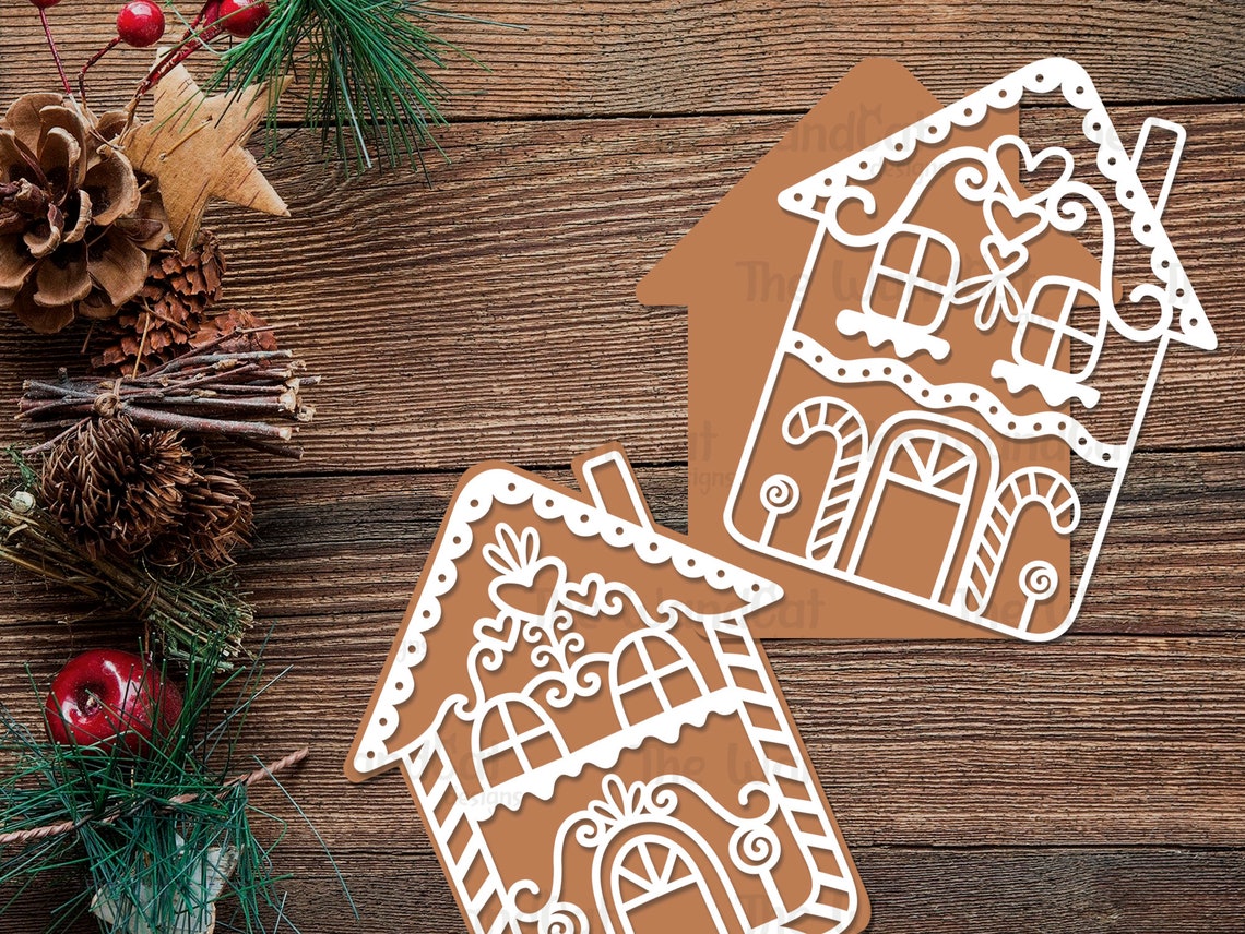 Gingerbread House Svg Christmas House Svg Gingerbread House - Etsy