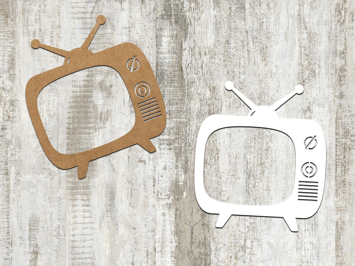 Retro TV Svg, Vintage TV Svg, Old Television Clipart, Cut File for ...