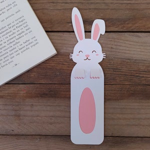 Bunny Bookmark Svg File for Cricut and Silhouette, Bookmark for Kids ...