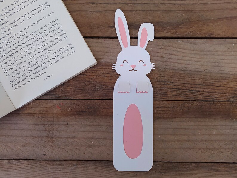 Bunny Bookmark Svg File for Cricut and Silhouette Bookmark - Etsy Australia