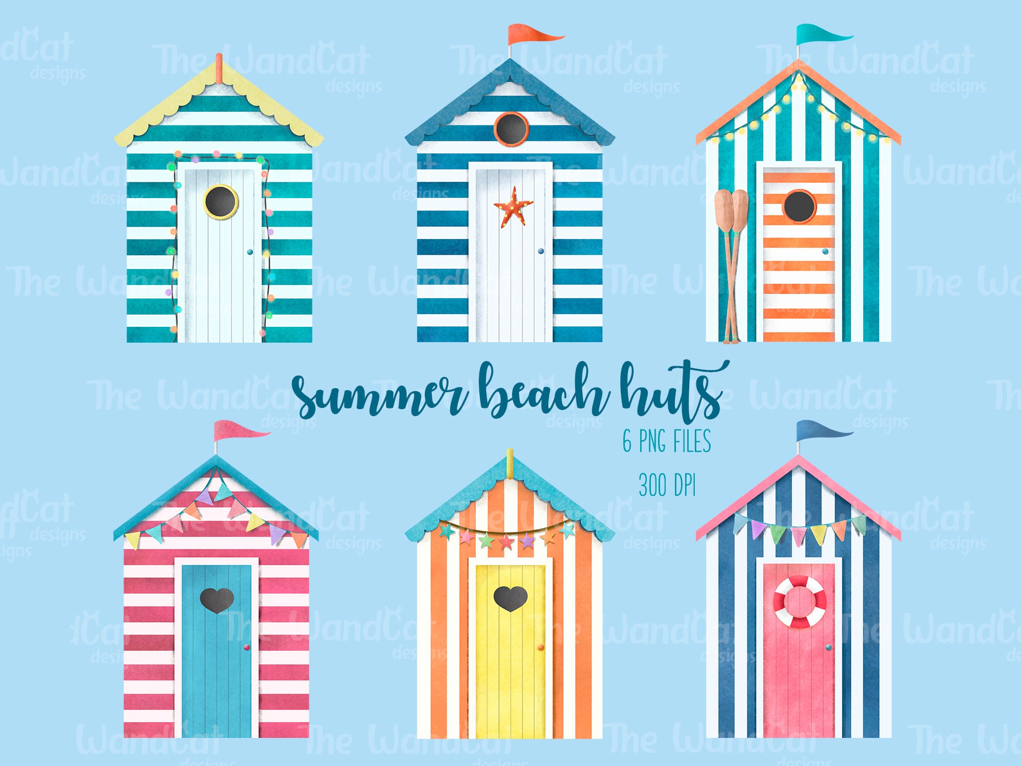 Beach Hut Clipart Beach House Clip Art Summer Beach Hut Png - Etsy UK