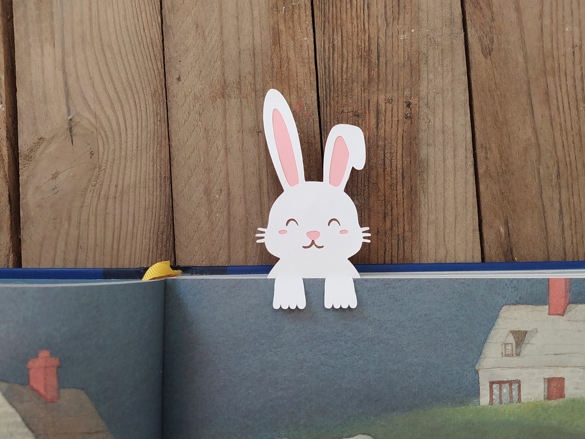 Bunny Bookmark Svg File for Cricut and Silhouette Bookmark - Etsy Australia