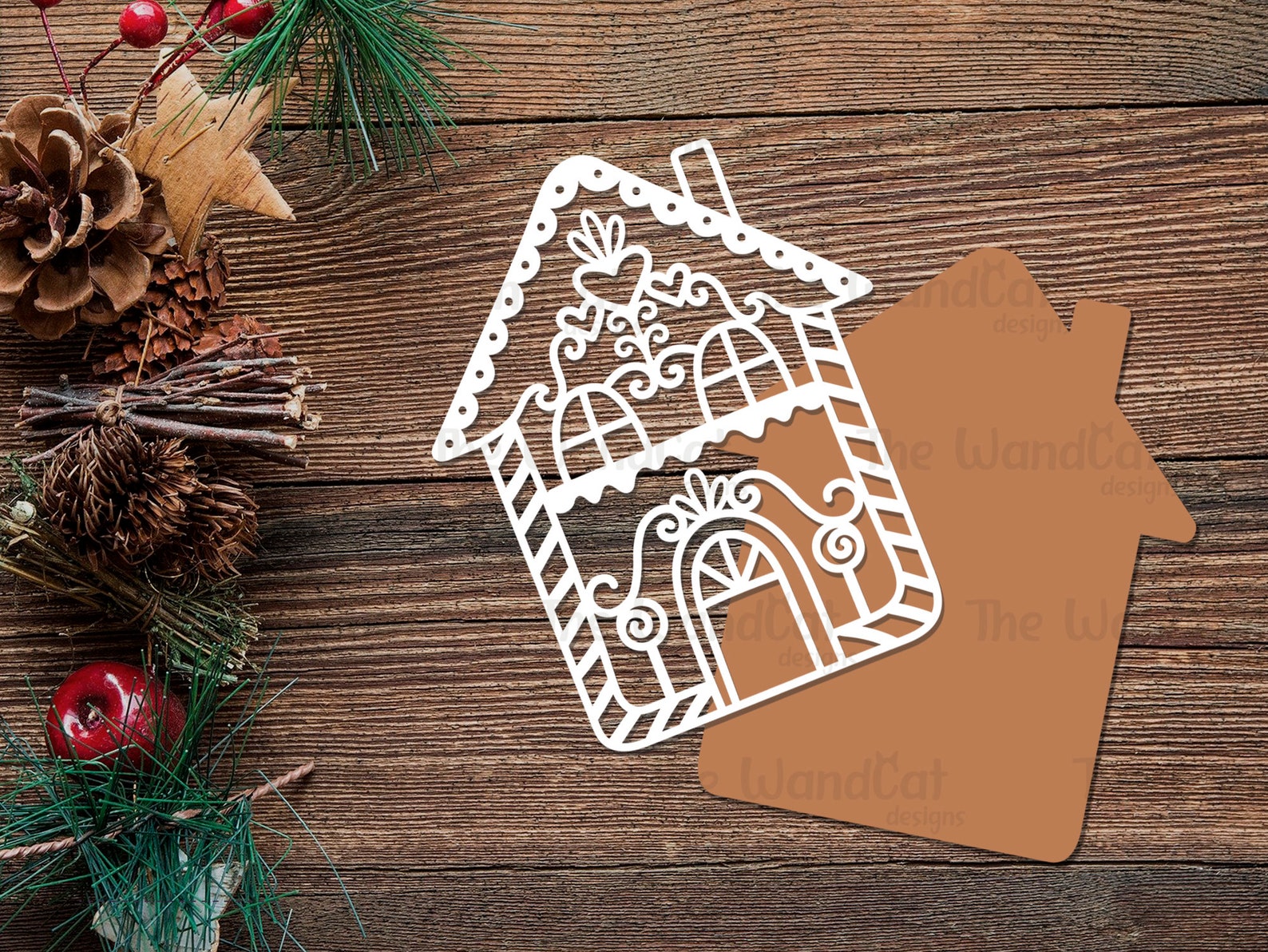 Gingerbread House Svg Christmas House Svg Gingerbread House - Etsy