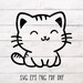 Cute Cat SVG, Kitten Svg, Happy Baby Cat, Animal Svg, Pet Lover, Kitty ...