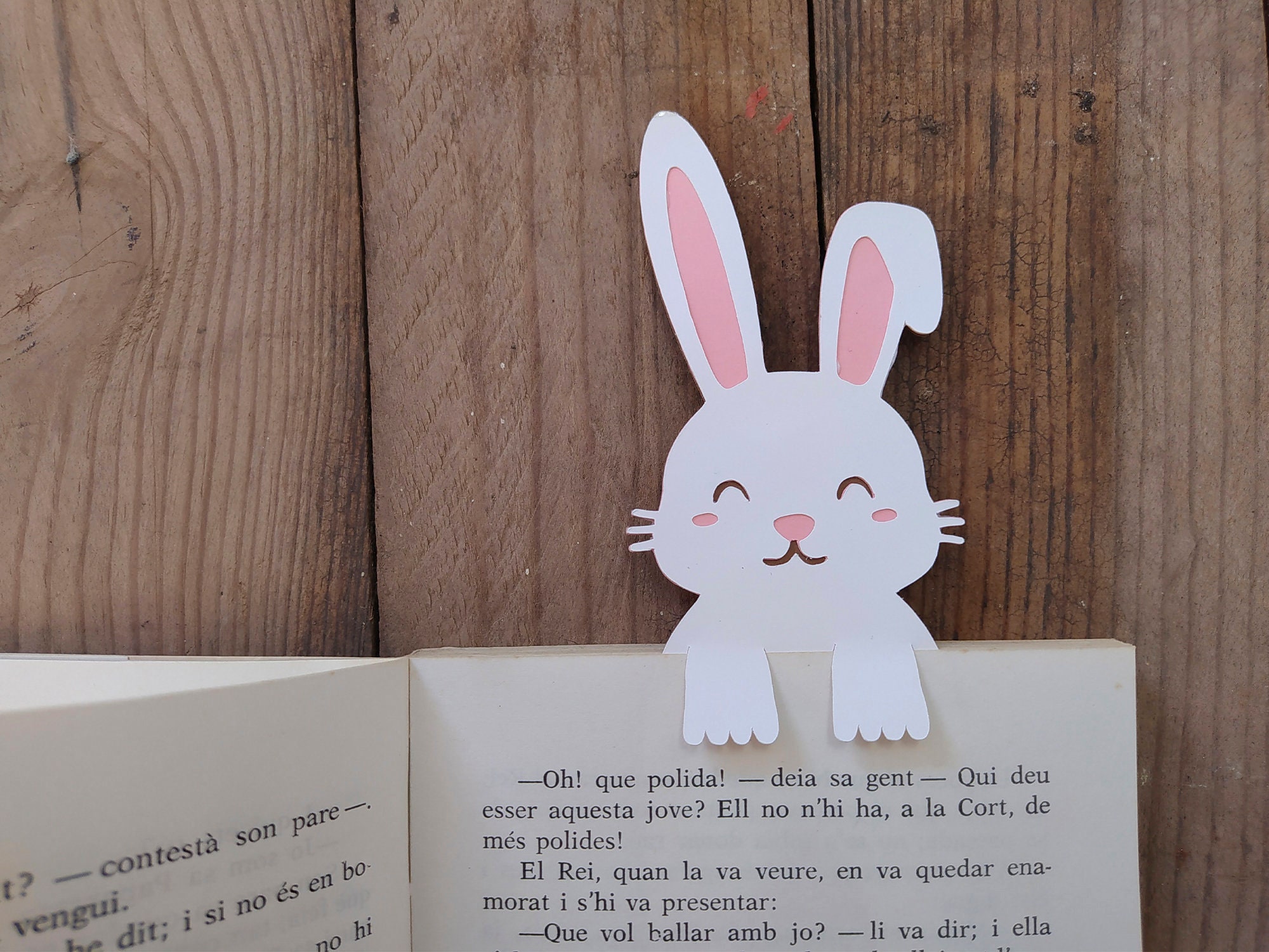Bunny Bookmark Svg File for Cricut and Silhouette Bookmark - Etsy Australia
