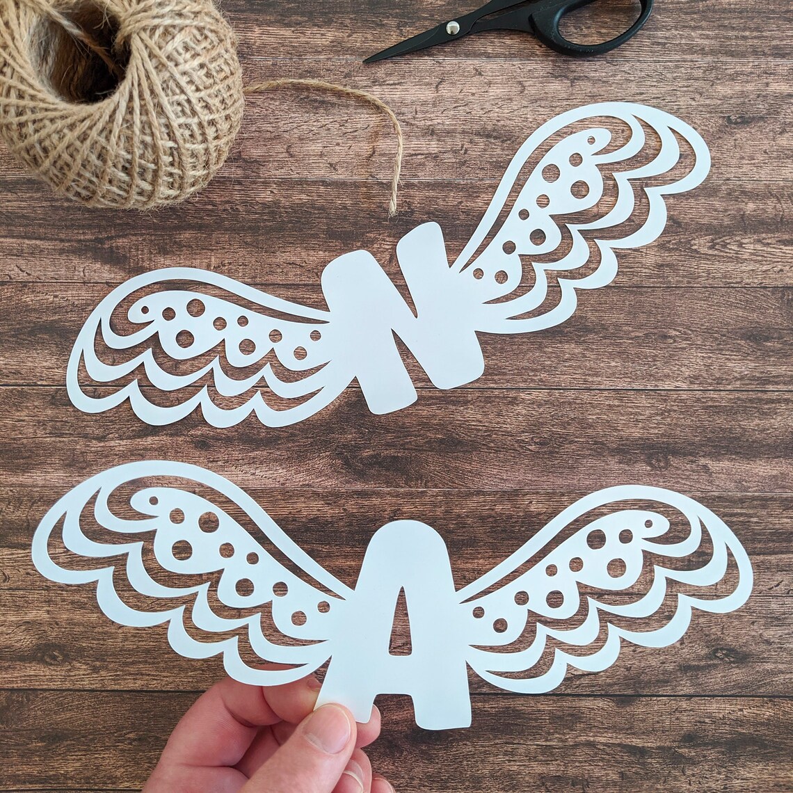 Winged Alphabet Svg Letters With Wings Svg Alphabet Cut - Etsy
