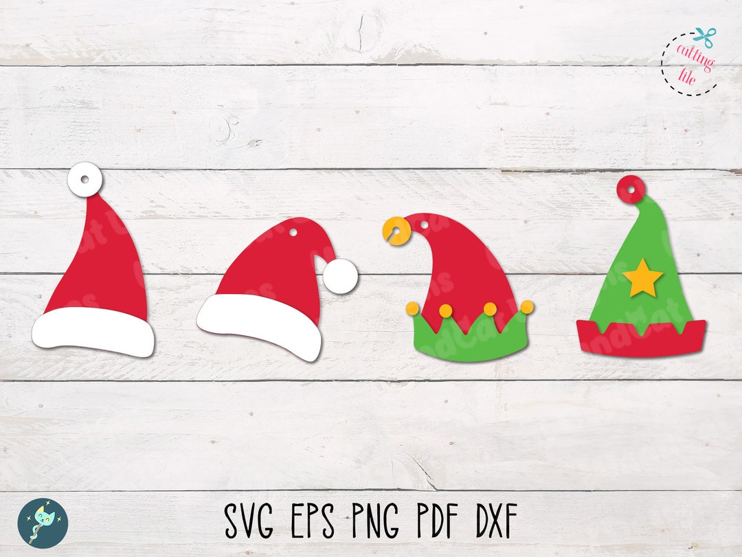 Christmas Tags Svg, Gift Tags Template, Christmas Ornament Svg, Santa ...