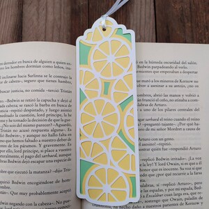 Lemon Bookmark SVG Cut File for Cricut and Silhouette, Layered Bookmark ...