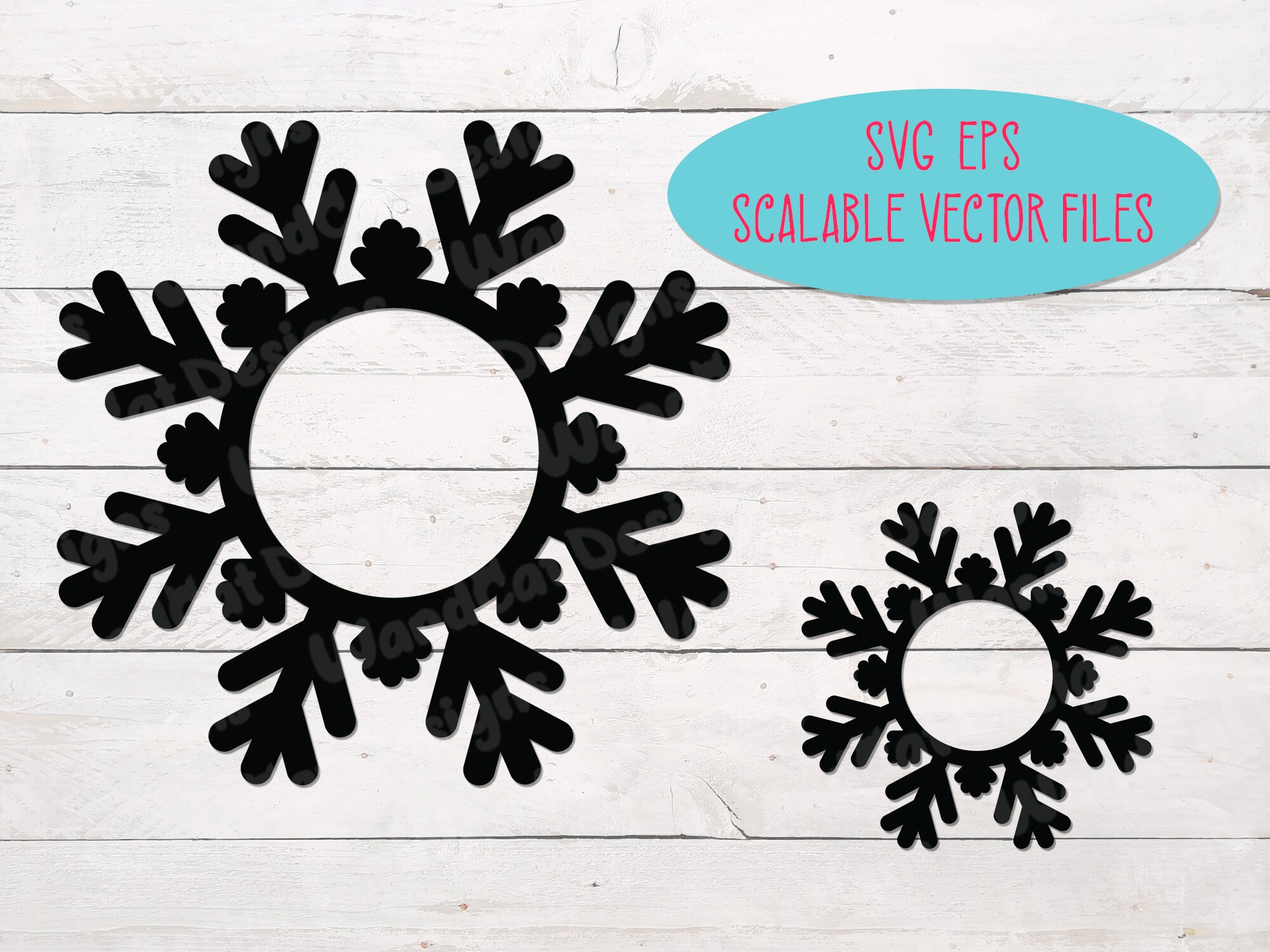 Snowflake Frame SVG, Christmas Ornament SVG, Snowflake SVG Cut File ...