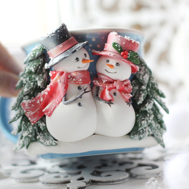 Unique Artisan Snowman - Etsy UK