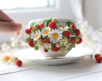 Strawberry Tea Set - Etsy