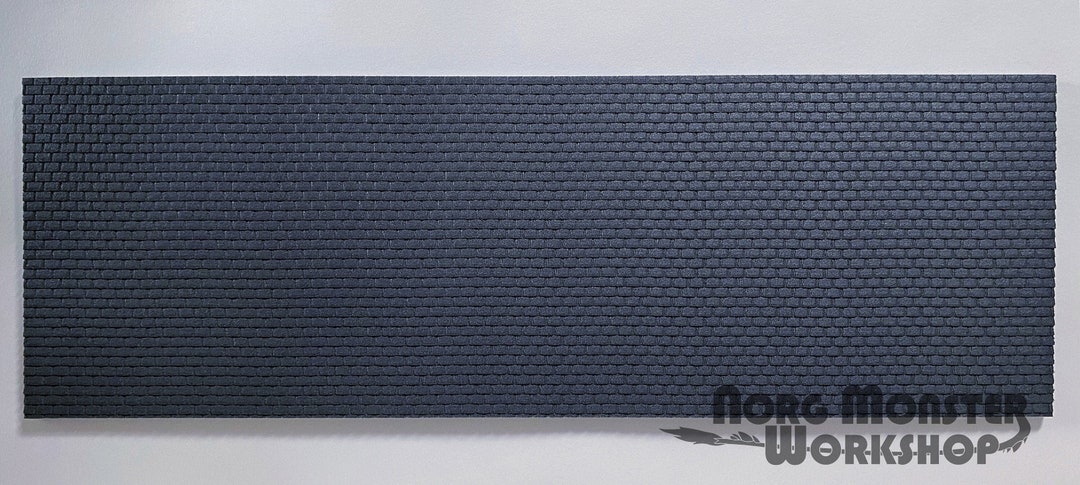 XPS Foam Sheet Panelling, Embossed Clay Roof Tiles, Model Making ...