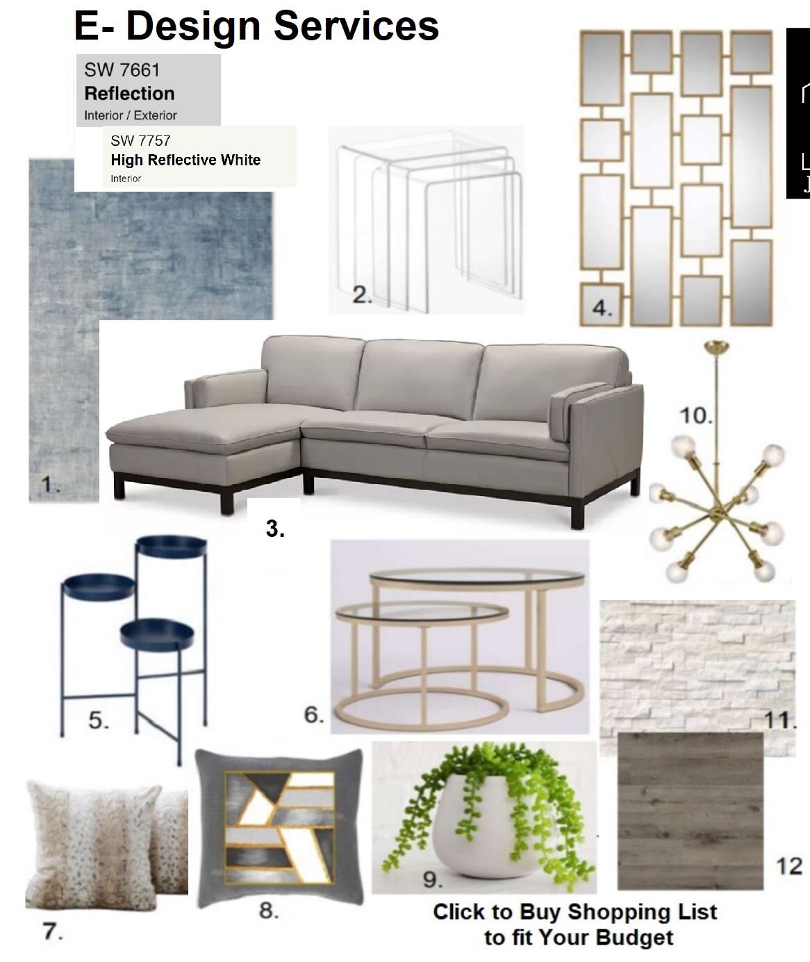 Custom E Design Service|living Room E Design|online Interior Design ...