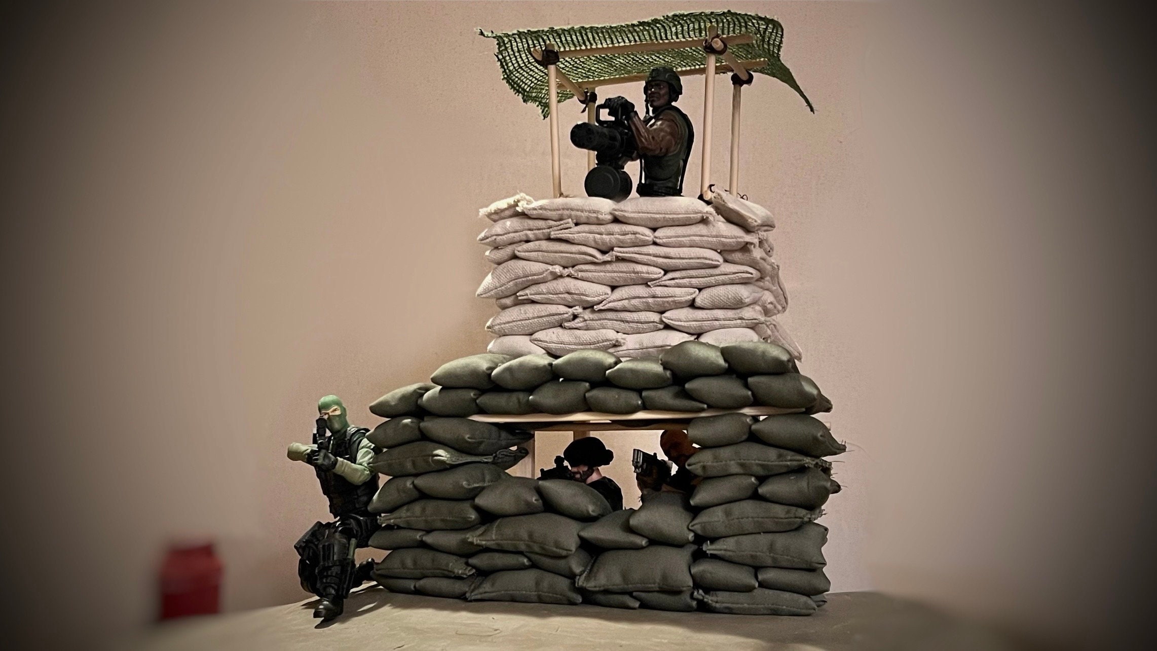 1:12 Scale Sandbags in Olive Green - Etsy