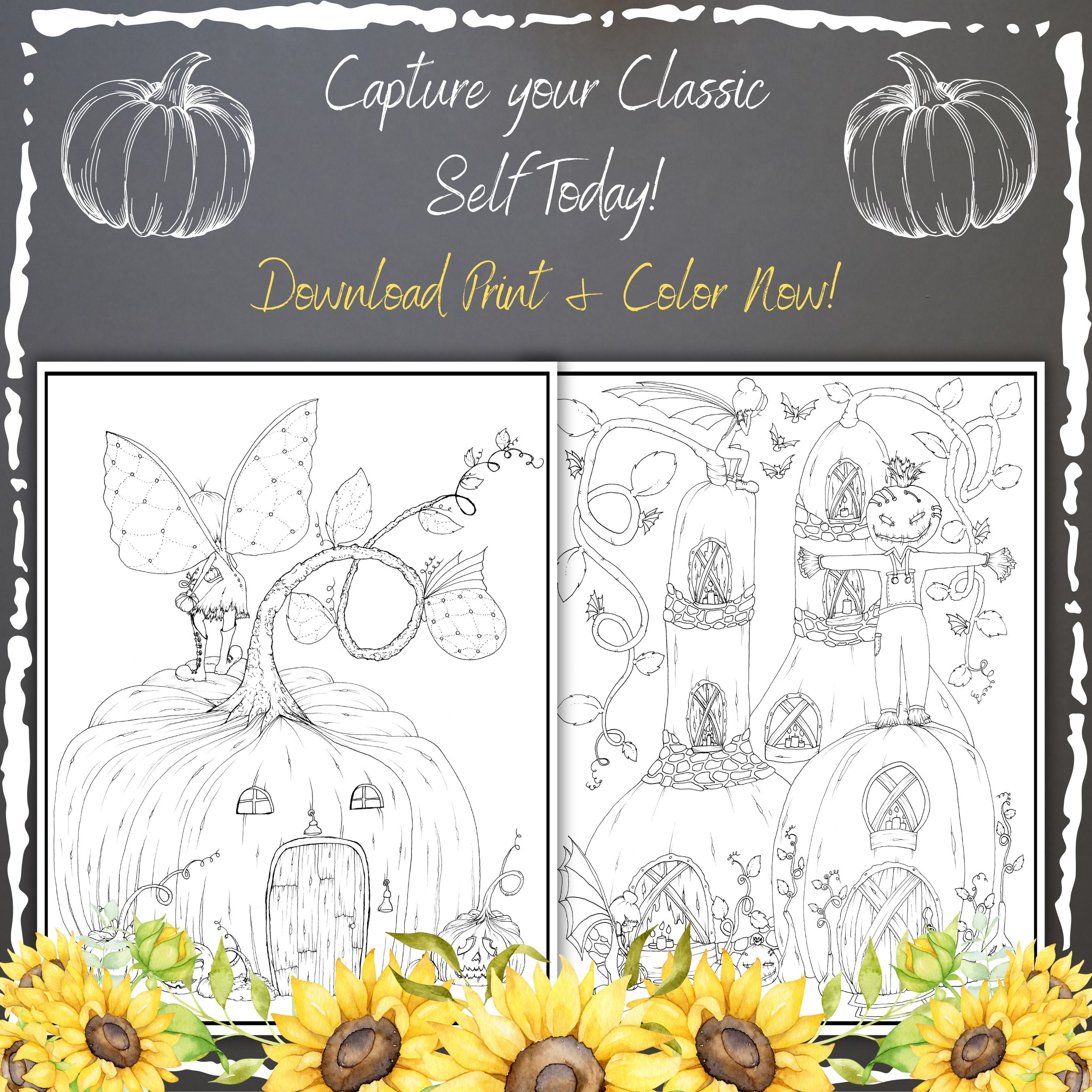10 Whimsical Classic Fairy Tale Coloring Pages With Quilted Wings ...