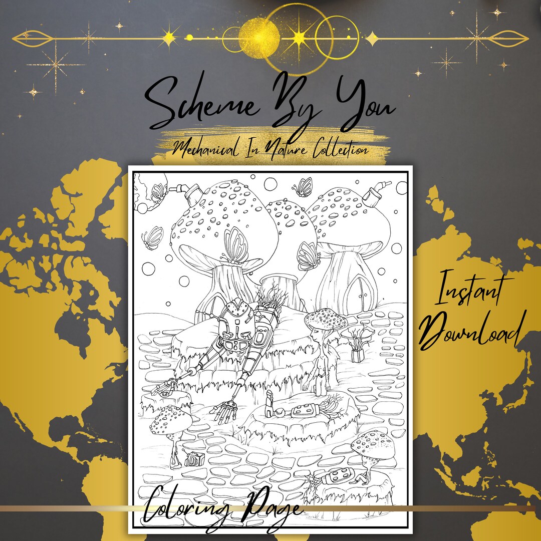 Broken Metal Coloring Page Illustrated for the Person That Likes a ...