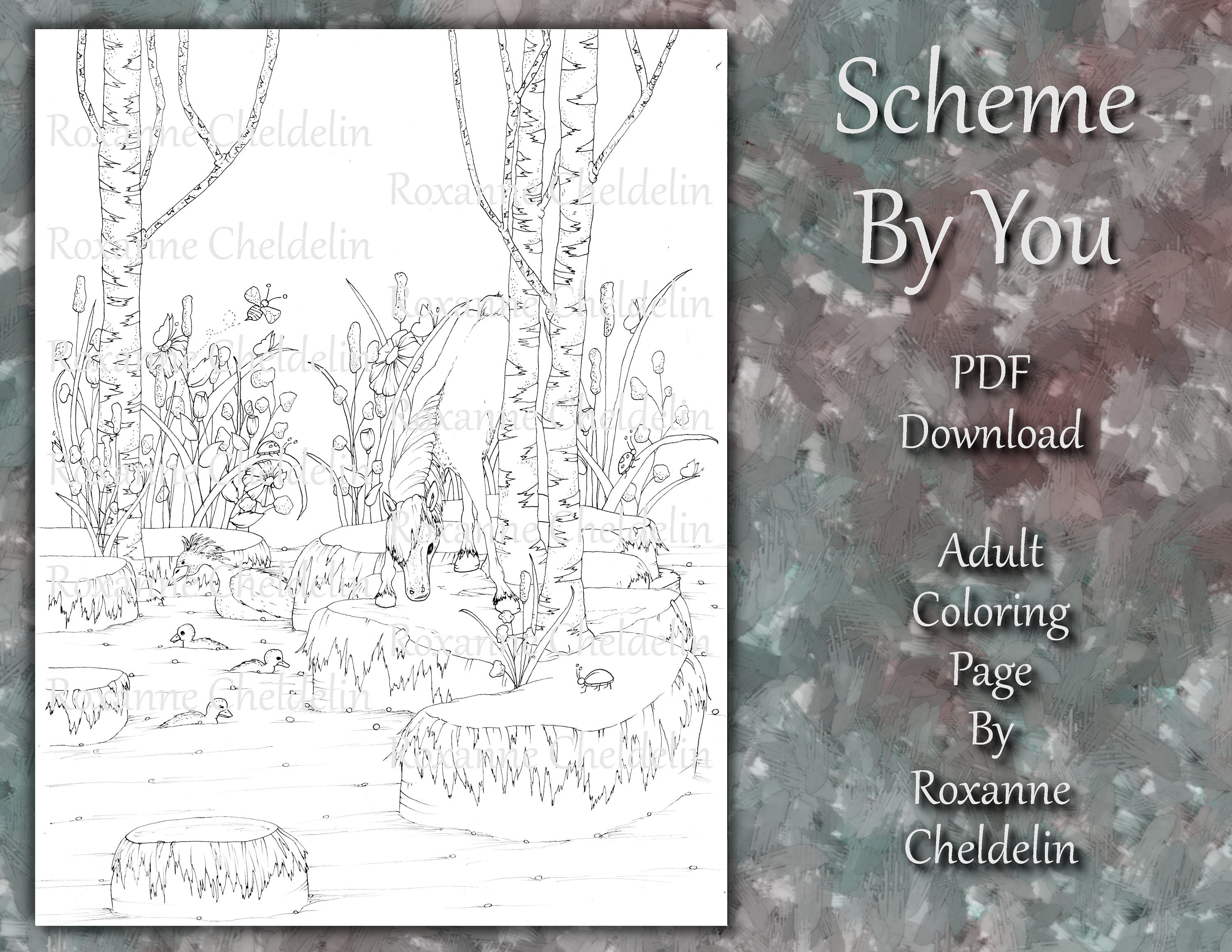 Deciduous Forest Coloring Page