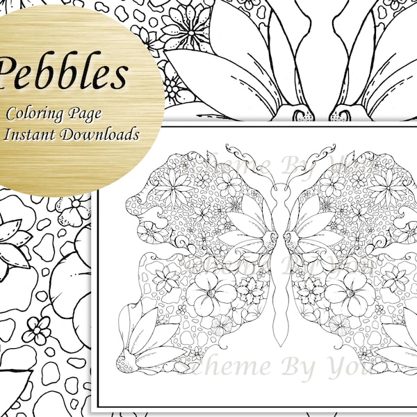 Pebble Coloring Page - Etsy