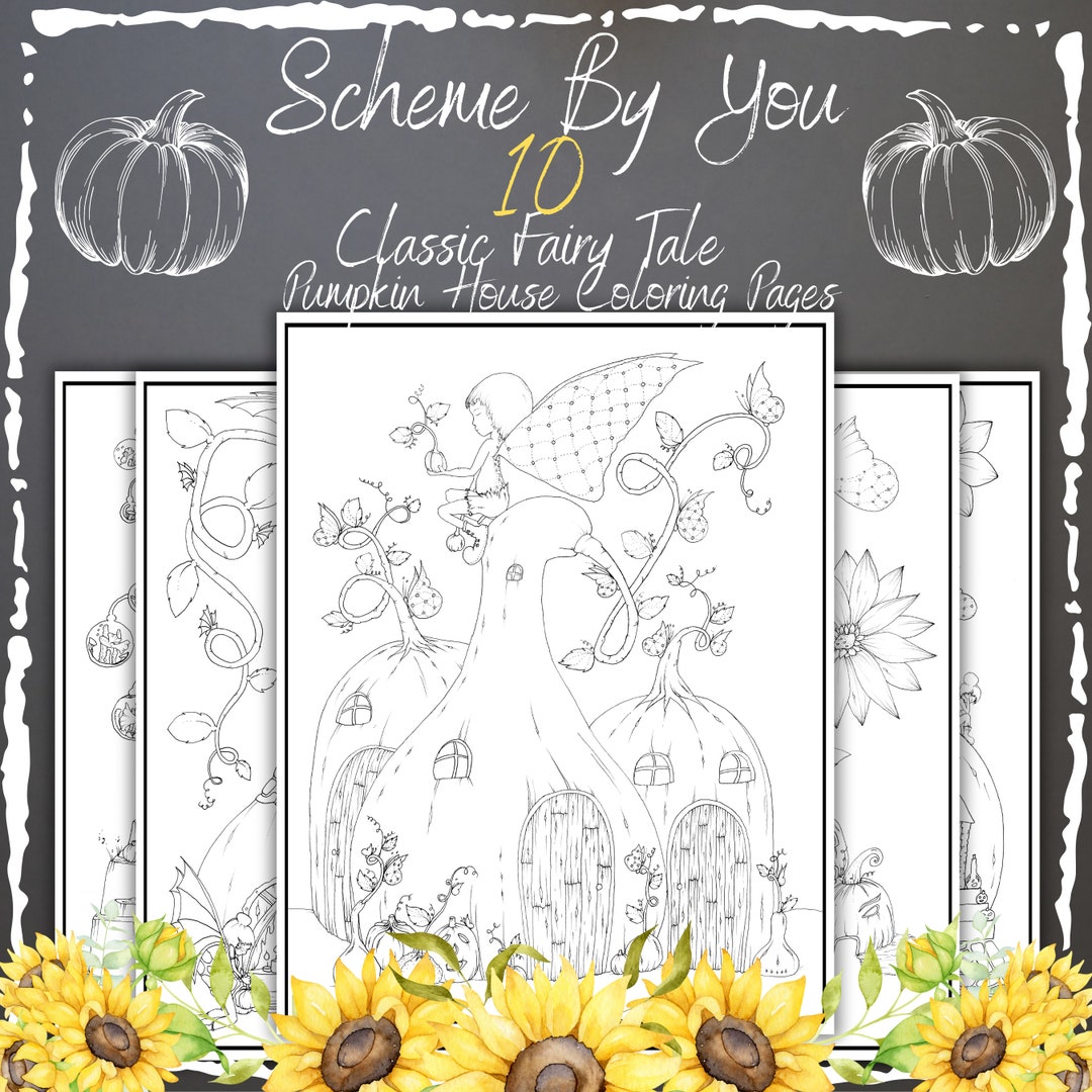 10 Whimsical Classic Fairy Tale Coloring Pages With Quilted Wings ...
