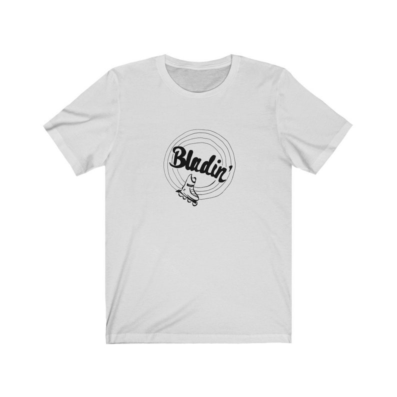 Bladin' Tee: Hand-drawn Rollerblading Shirt - Etsy