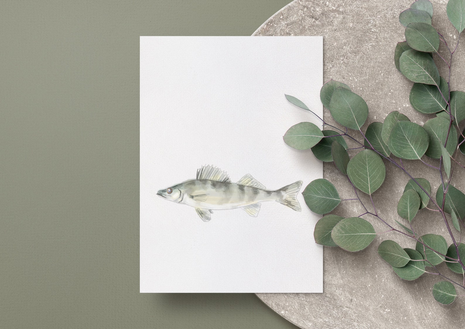 Fish Art Print, Walleye Art Print, Fish Wall Art, Nursery Art, Little ...