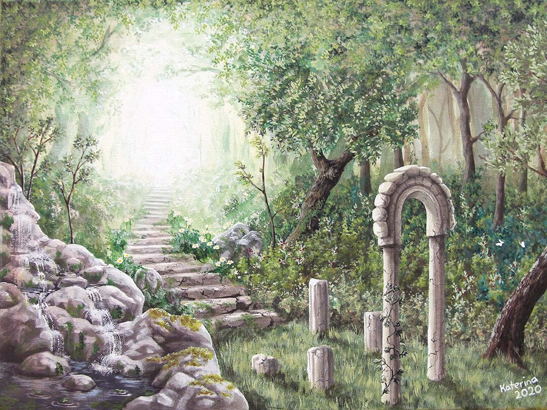 The Arclight Garden - Fantasy Art Print - Etsy