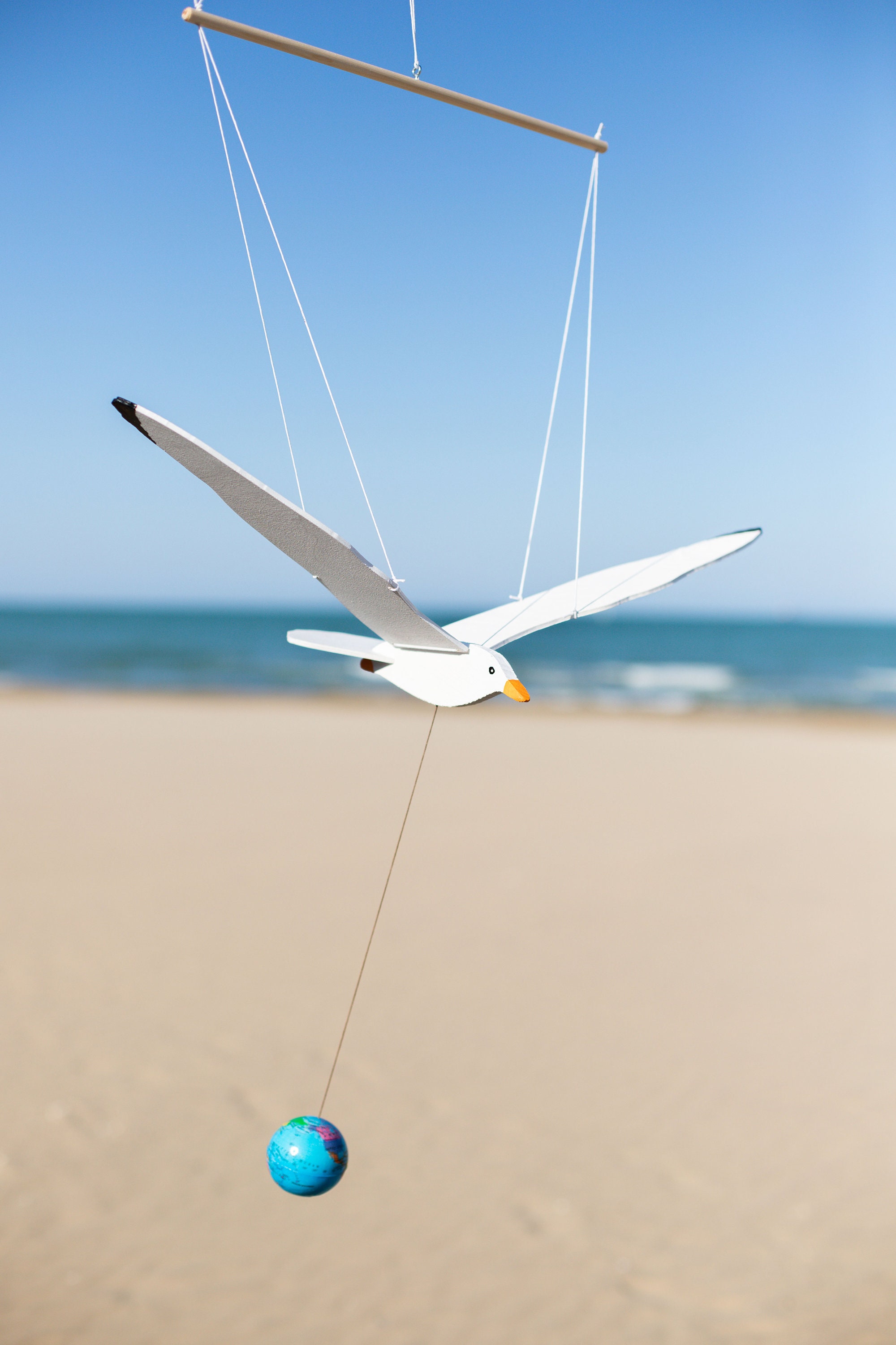 Hanging Wooden Seagull / Wooden Decoration / Unique Wooden Gift ...