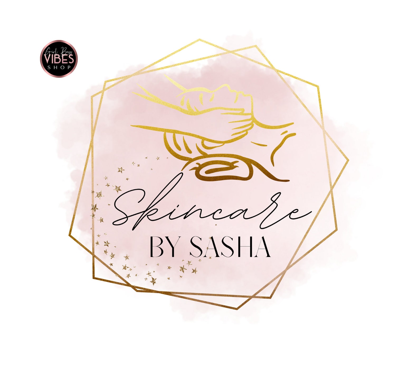 Facial Logo Skincare Logo Esthetician Logo EDITABLE Blush - Etsy