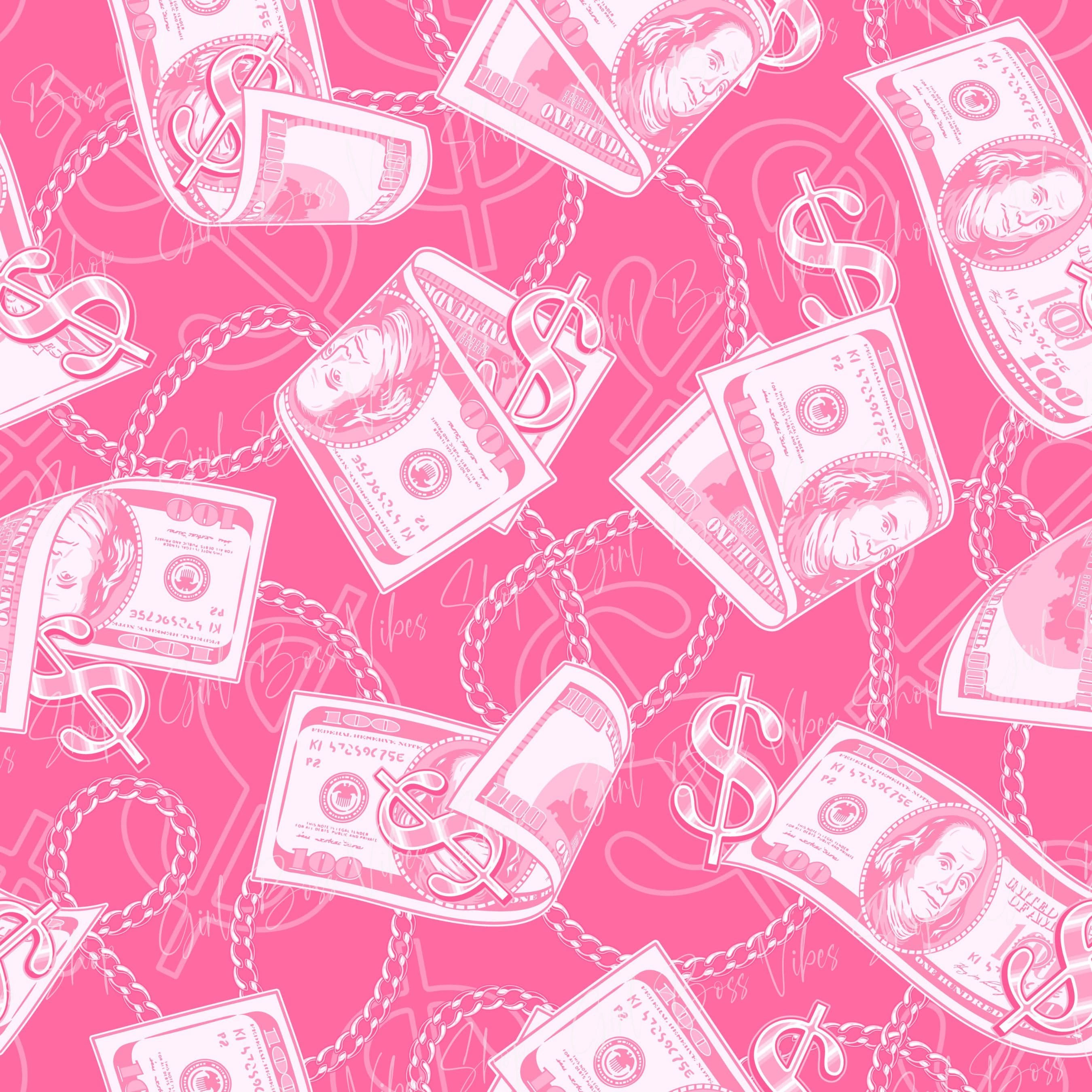 Pink Money Background