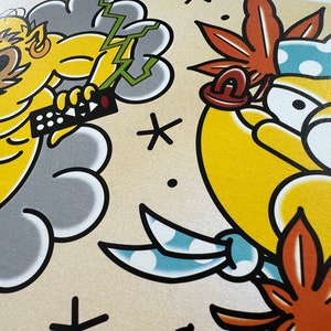 Japanese Simpsons Tattoo Traditional Simpsons Tattoo Flash Sheet Tattoo ...