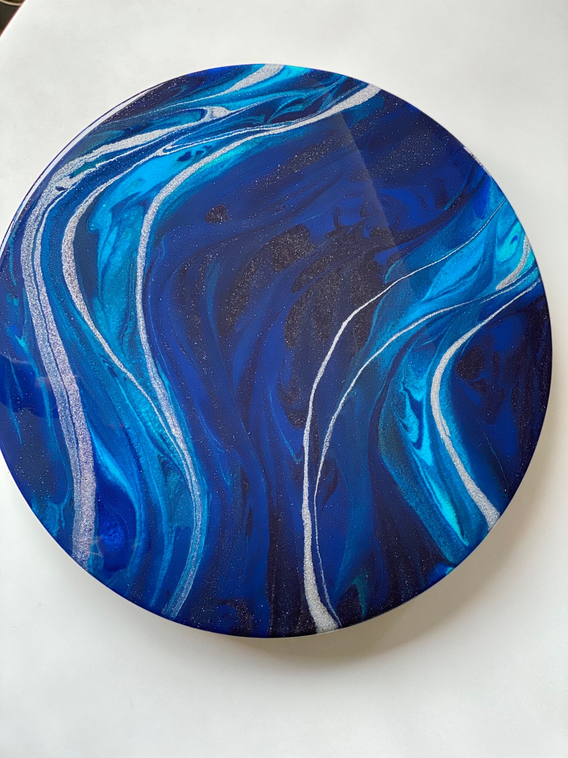 50cm Custom Resin Art Lazy Susan Turntable Epoxy Resin - Etsy