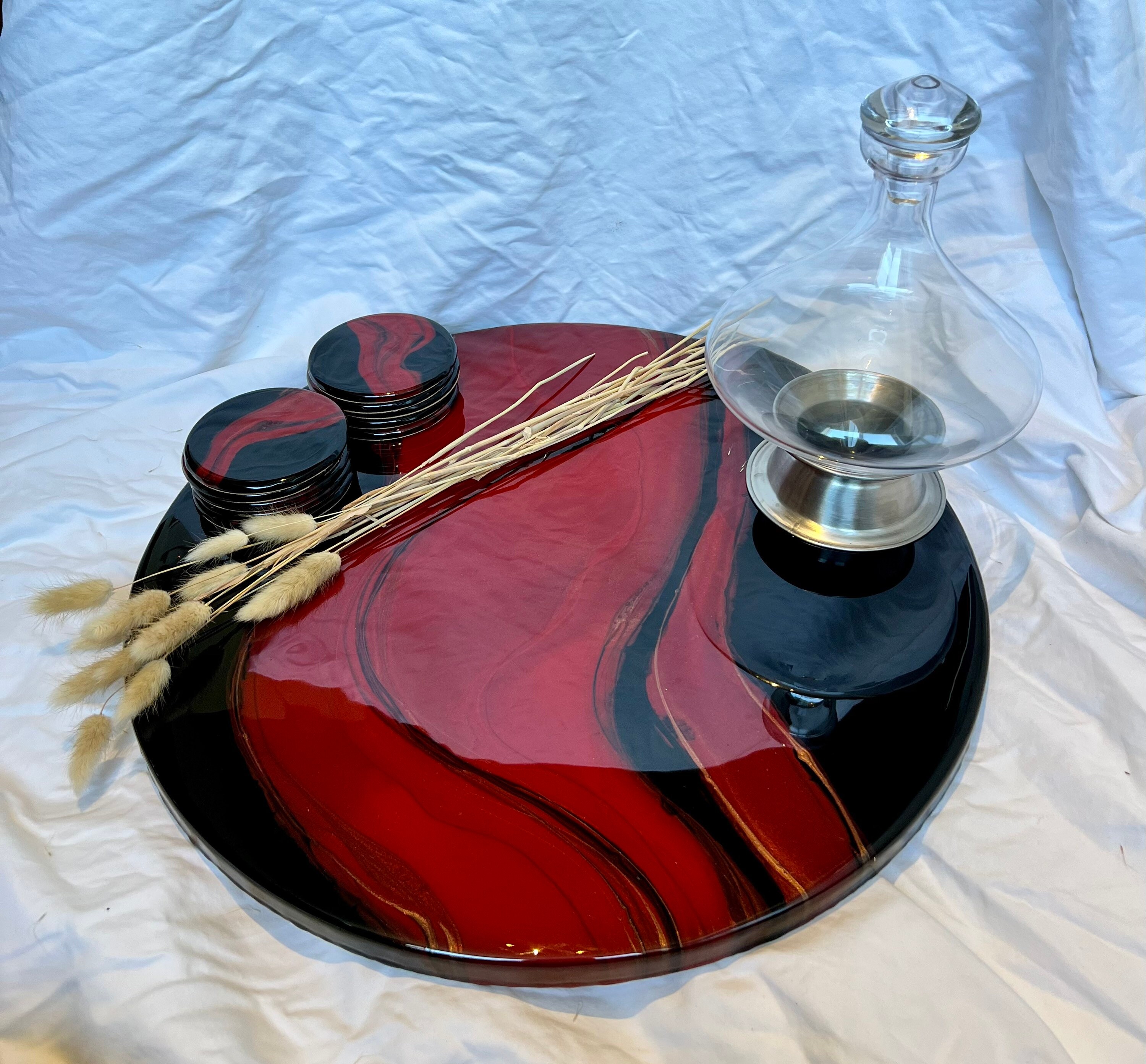 50cm Custom Resin Art Lazy Susan Turntable Epoxy Resin - Etsy