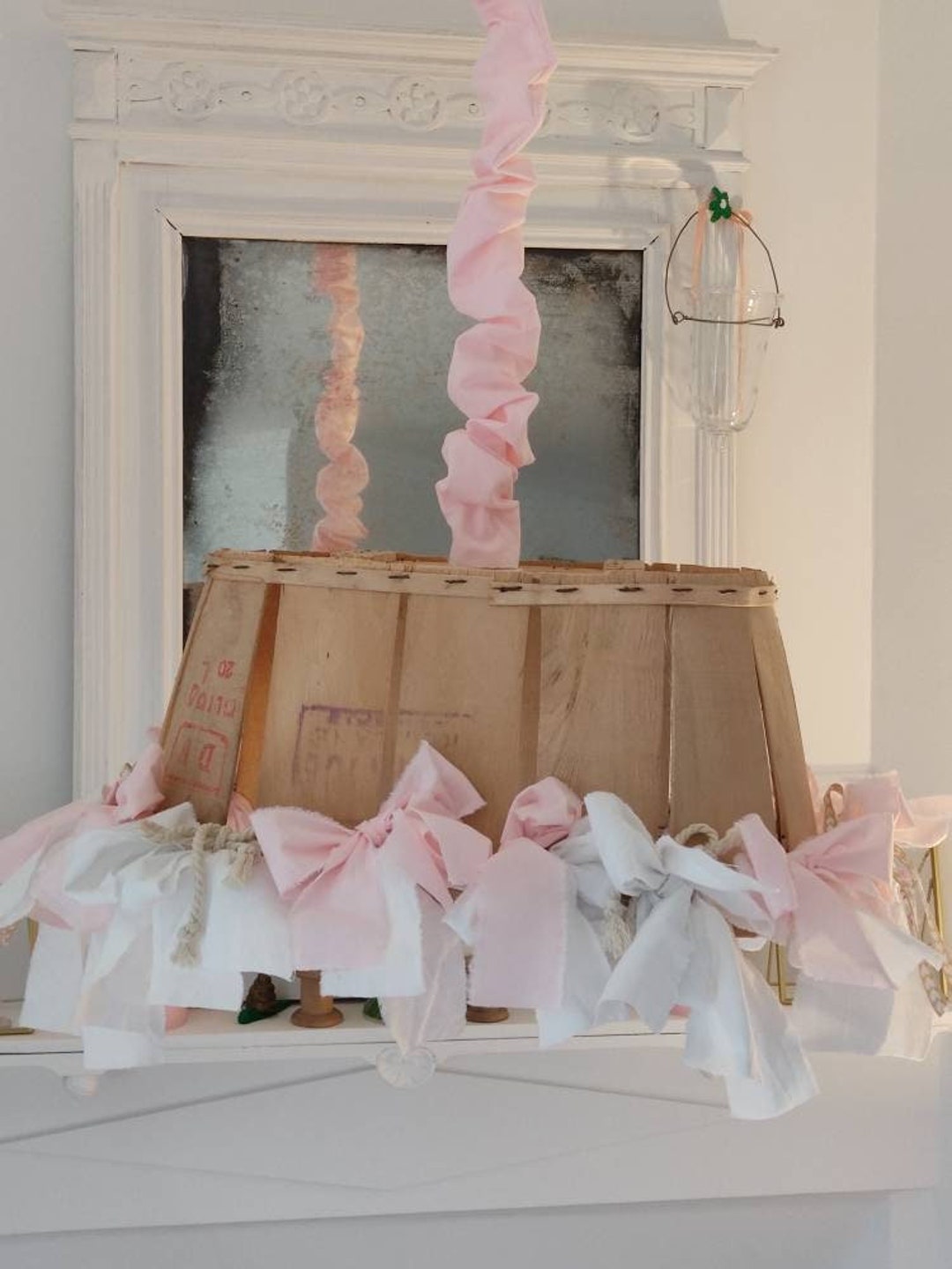 Original Wooden Pendant Light Shabby Chic Authentic and Country - Etsy