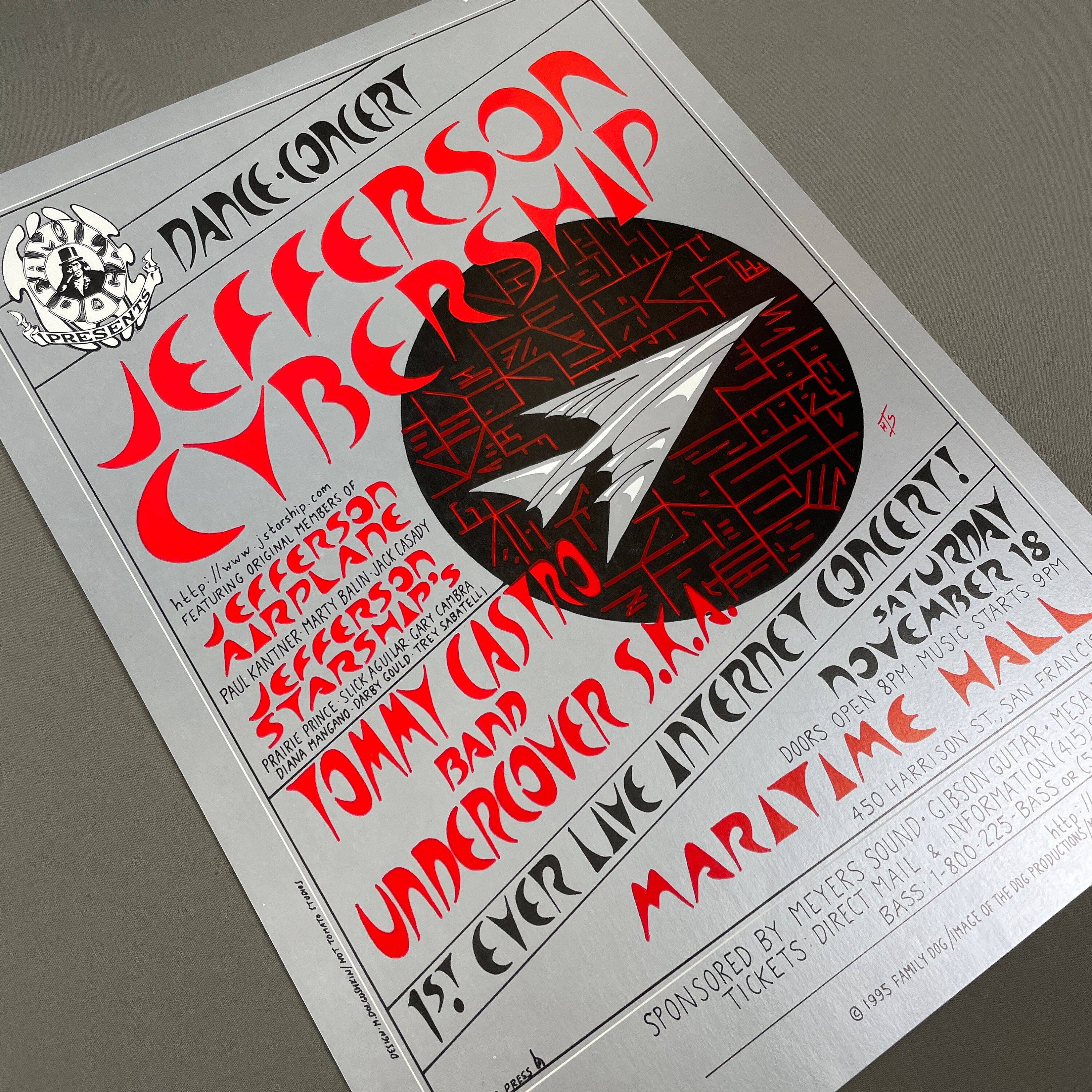 ORIGINAL CONCERT POSTER Family Dog Presents Jefferson - Etsy