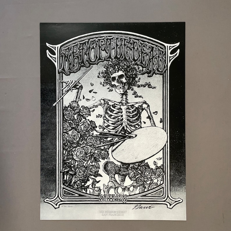 VINTAGE PROMO POSTER Phillip Garris Grateful Dead Art - Etsy