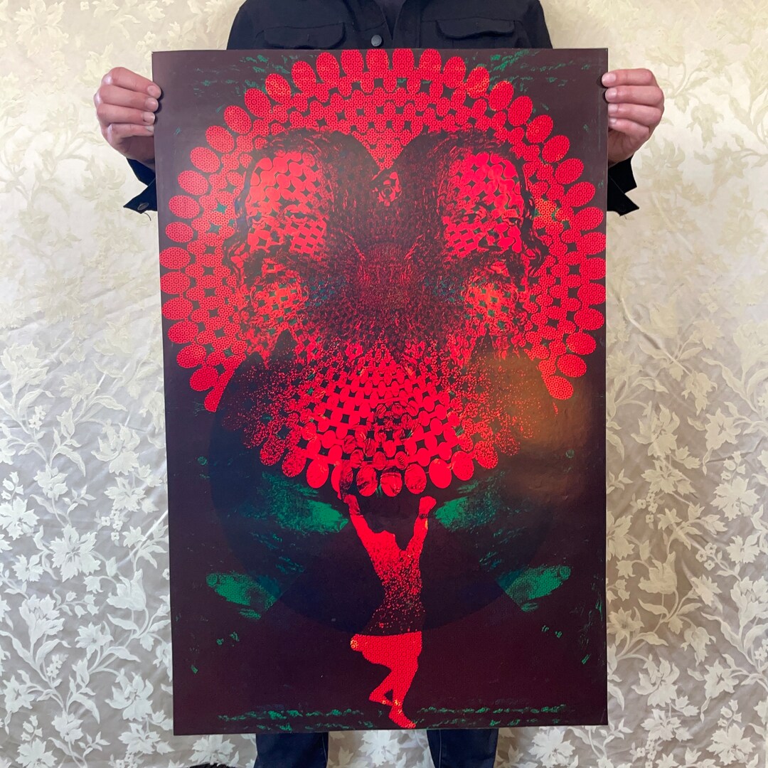 EXTREMELY-RARE overprint Art Poster by Wilfred Satty, C. 1970 - Etsy