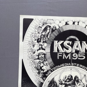 ORIGINAL PROMO POSTER, Ksan 95 Fm, Hendrix, Grateful Dead, 1971 - Etsy
